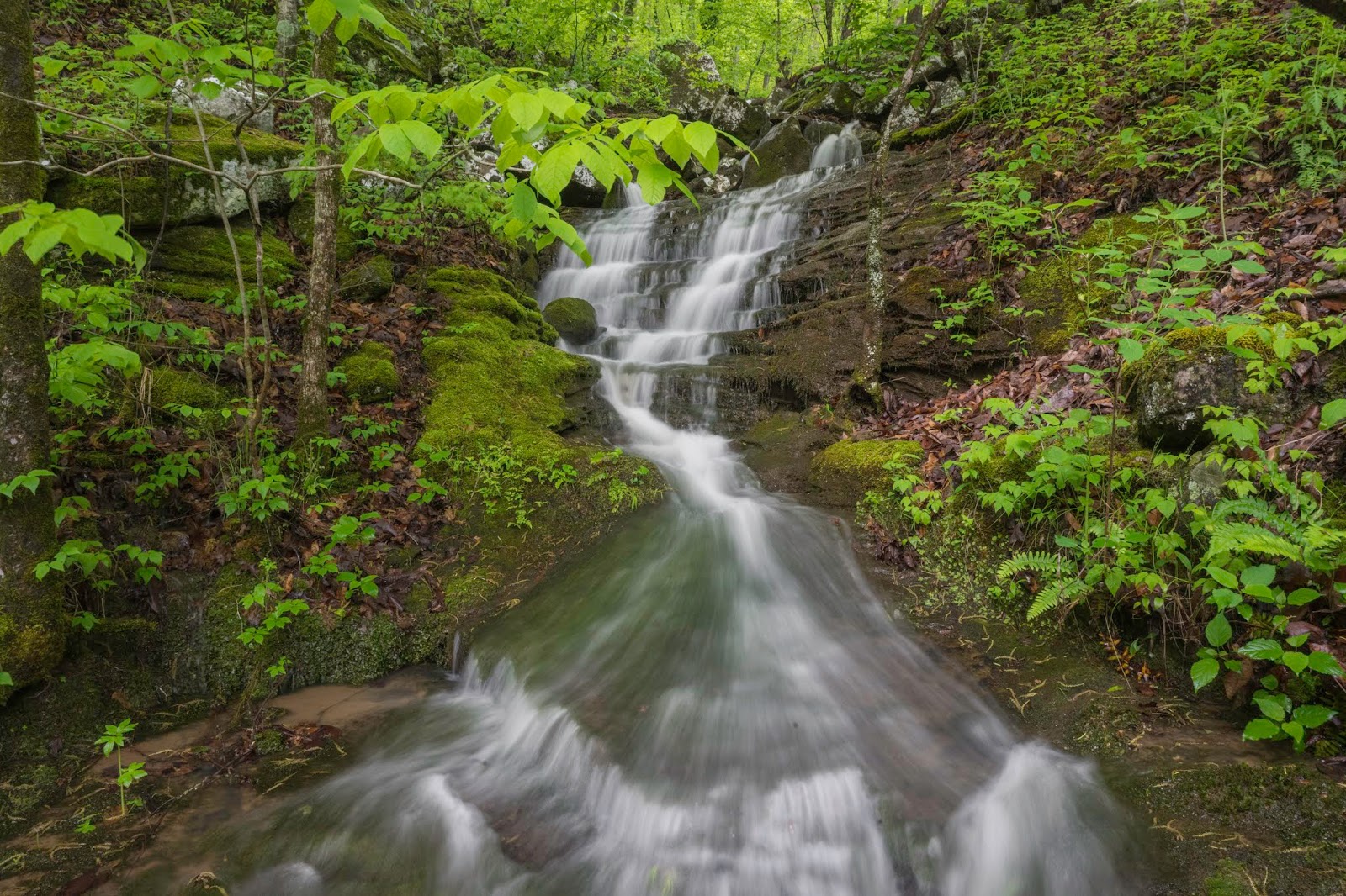 Hourglass Falls - Arkansas Waterfalls
